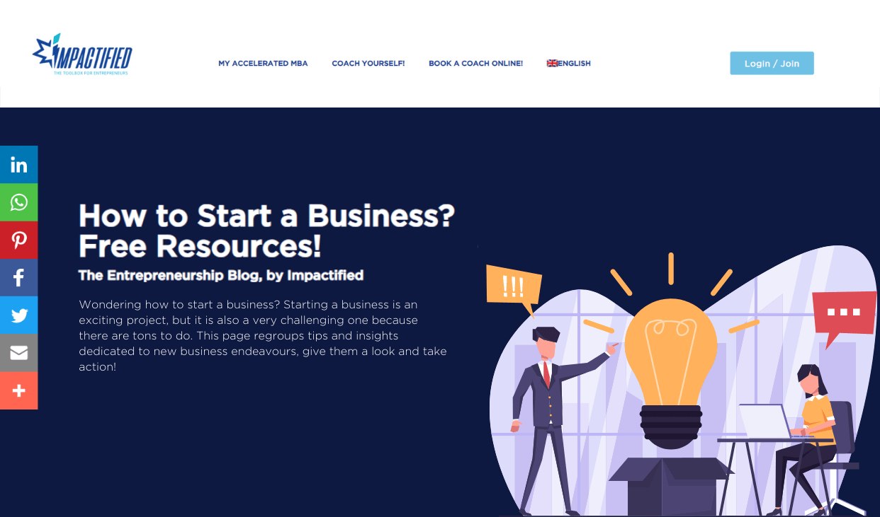 How to start a business | Impactified